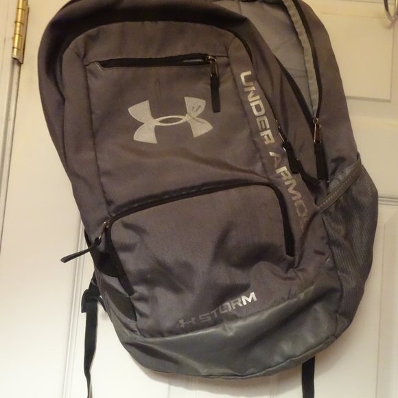 Under Armour | Other | Under Armour Backpack Gray And Black Good Shape ...